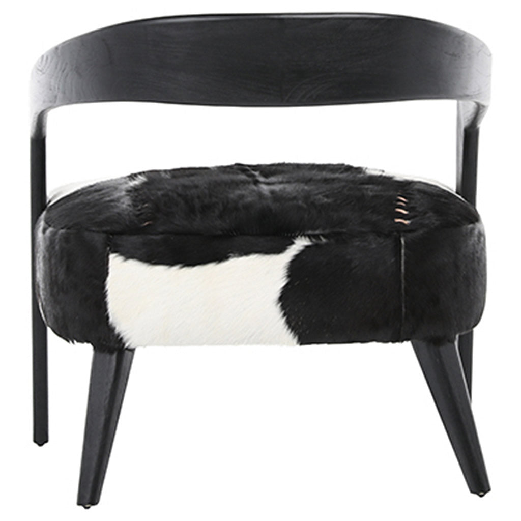 Liara Modern Lounge Chair with Goat Hide Seat – MUSH.CO