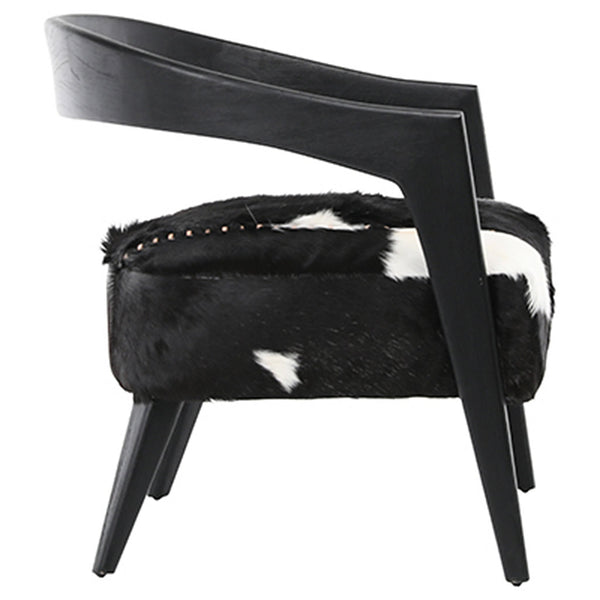 Liara Modern Lounge Chair with Goat Hide Seat – MUSH.CO